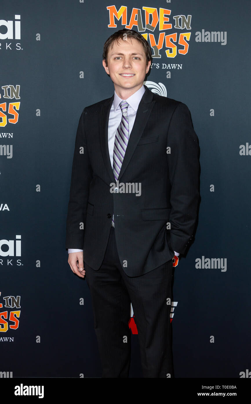 Los Angeles, USA. 15 March, 2019. Zachary Rice arrives at premiere ...