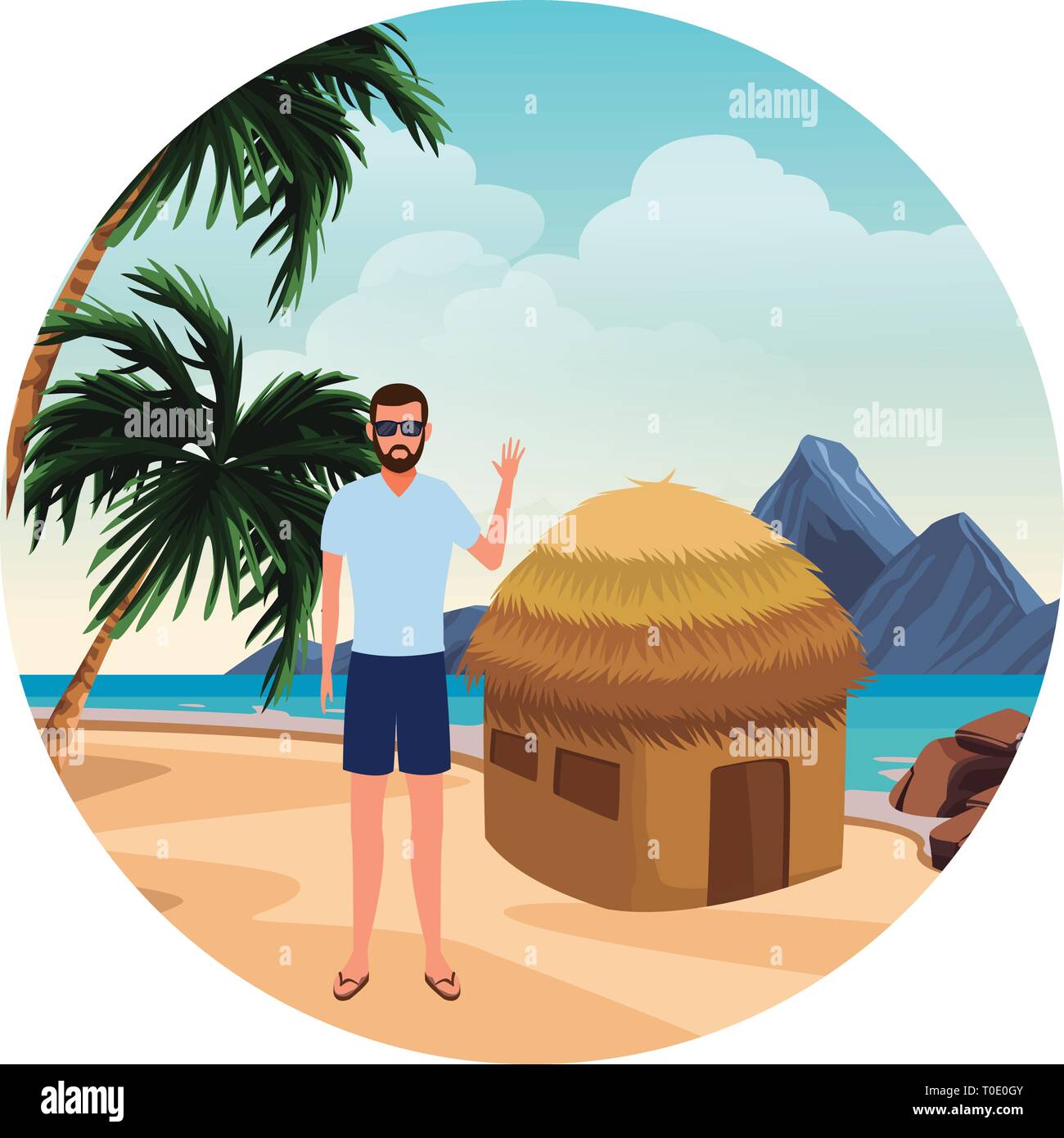 summer vacation cartoon Stock Vector Image & Art - Alamy