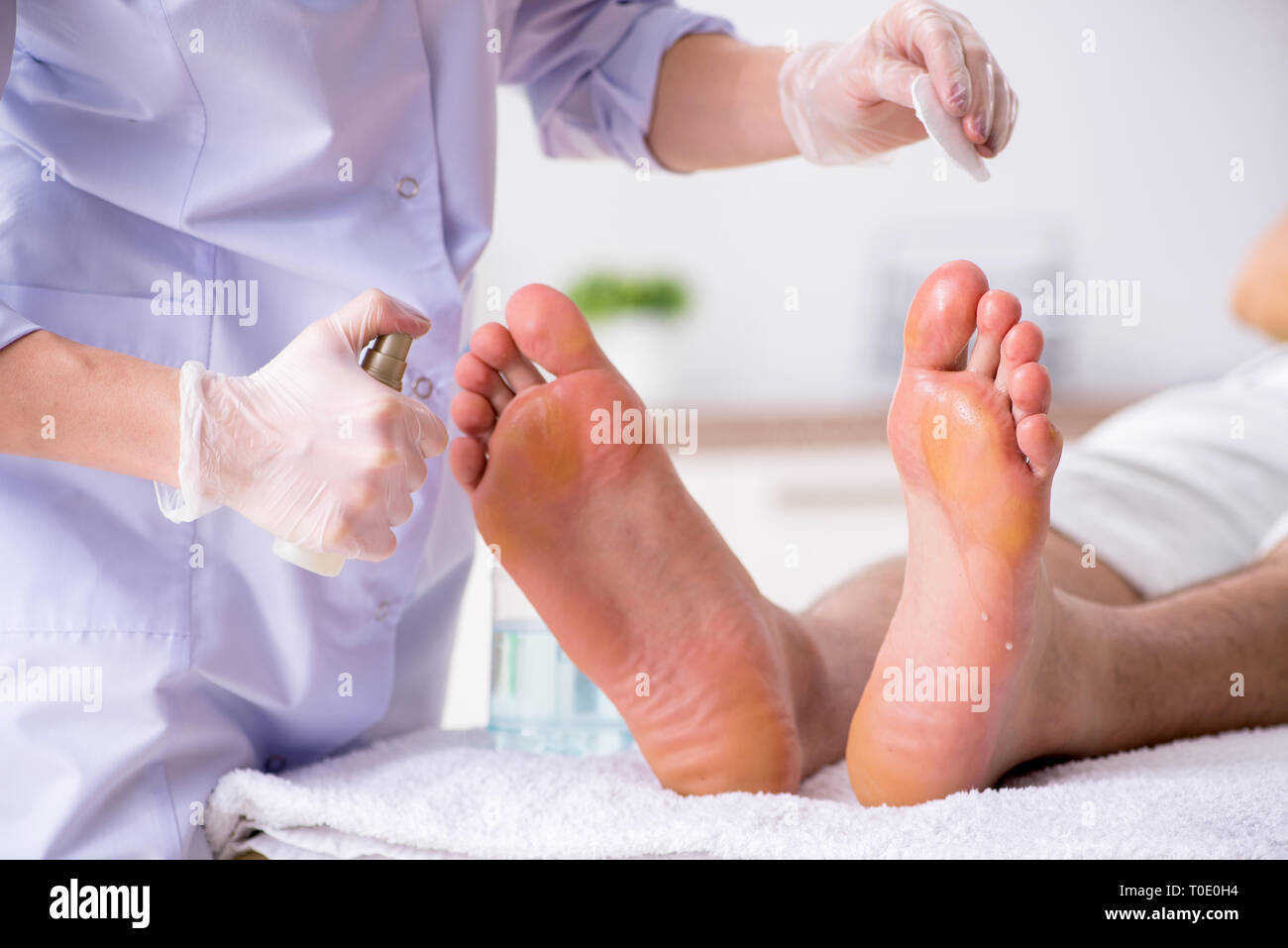 Cleaning feet cotton hi-res stock photography and images - Alamy