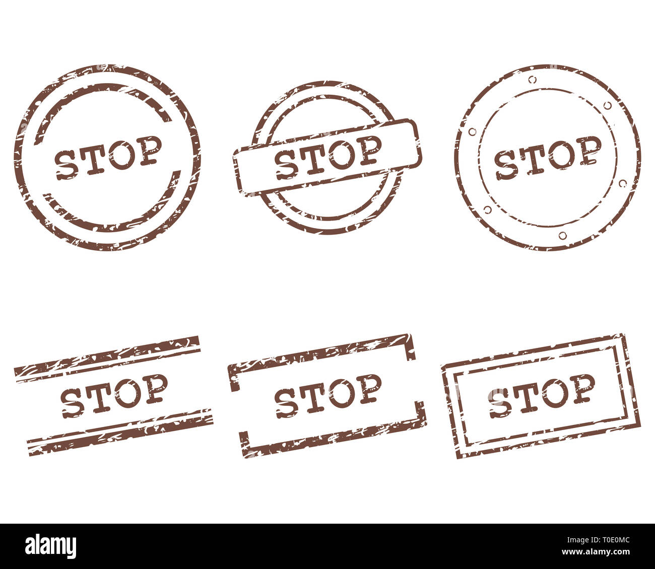 Stop stamps hi-res stock photography and images - Alamy