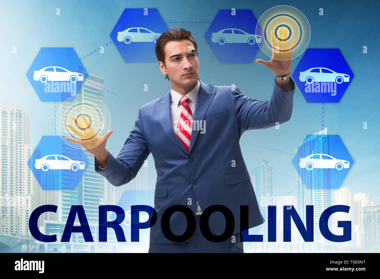 Business people carpooling in car hi-res stock photography and images ...