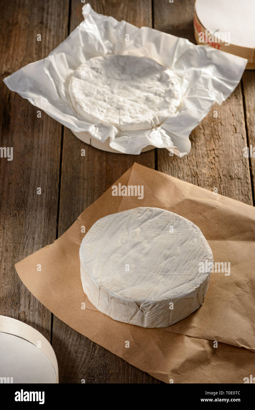 French soft Camembert Stock Photo - Alamy