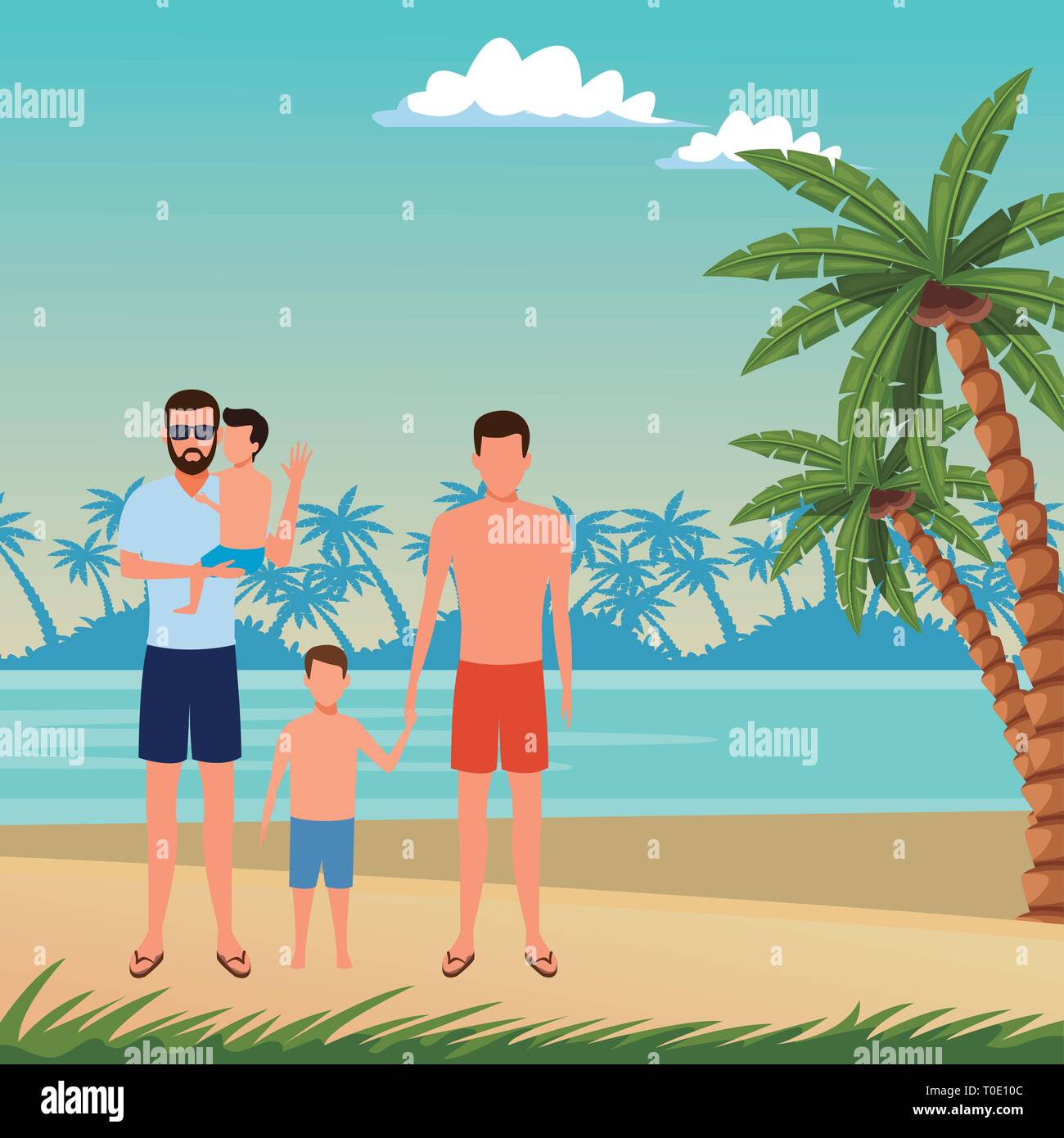 summer vacation cartoon Stock Vector Image & Art - Alamy