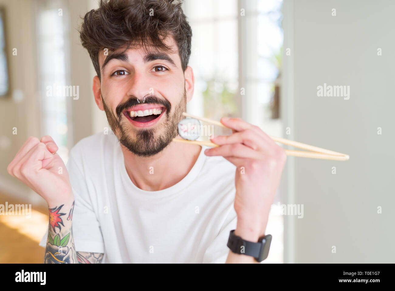 Chopstick arms hi-res stock photography and images - Alamy