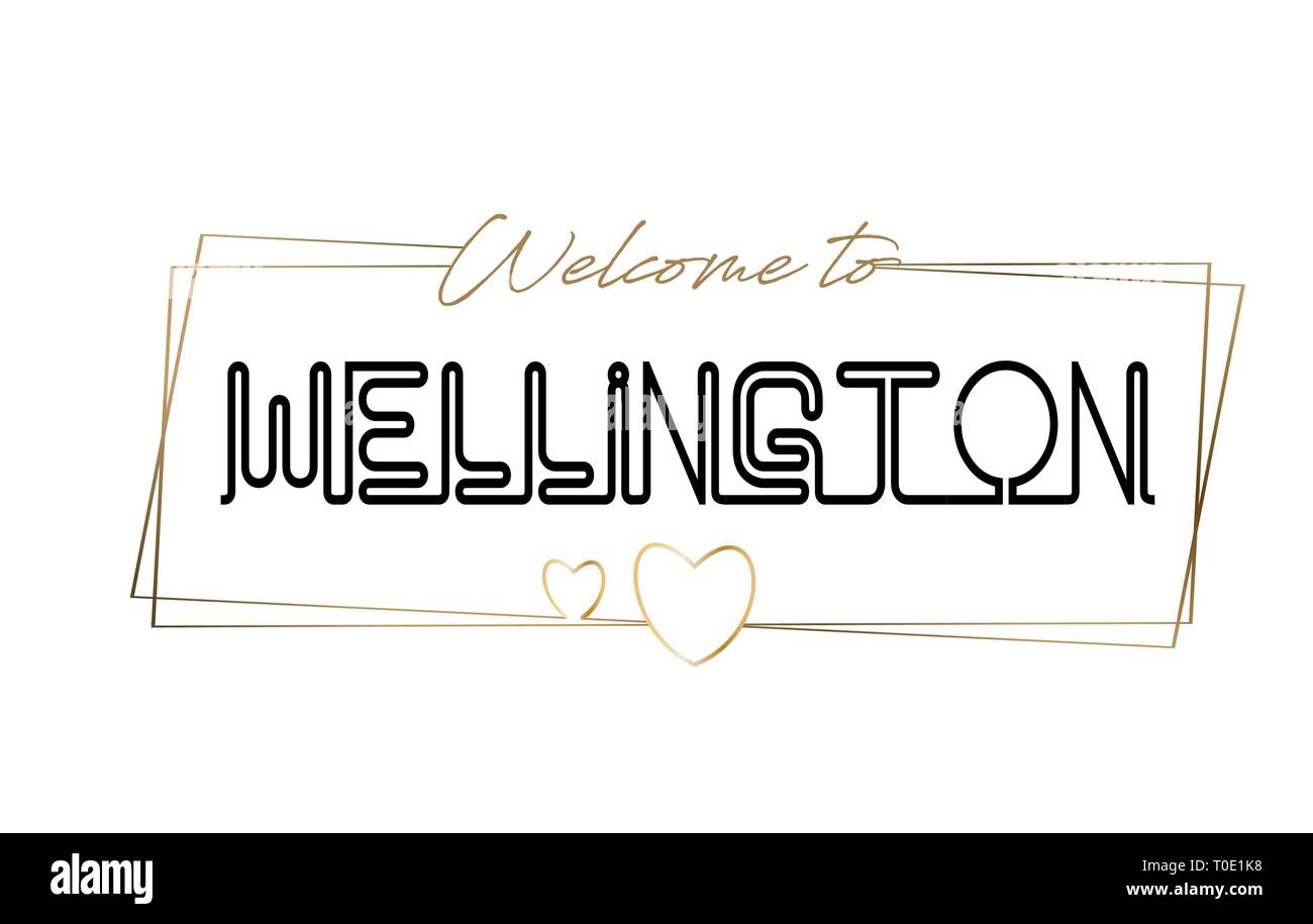 Welcome to wellington place Stock Vector Images - Alamy