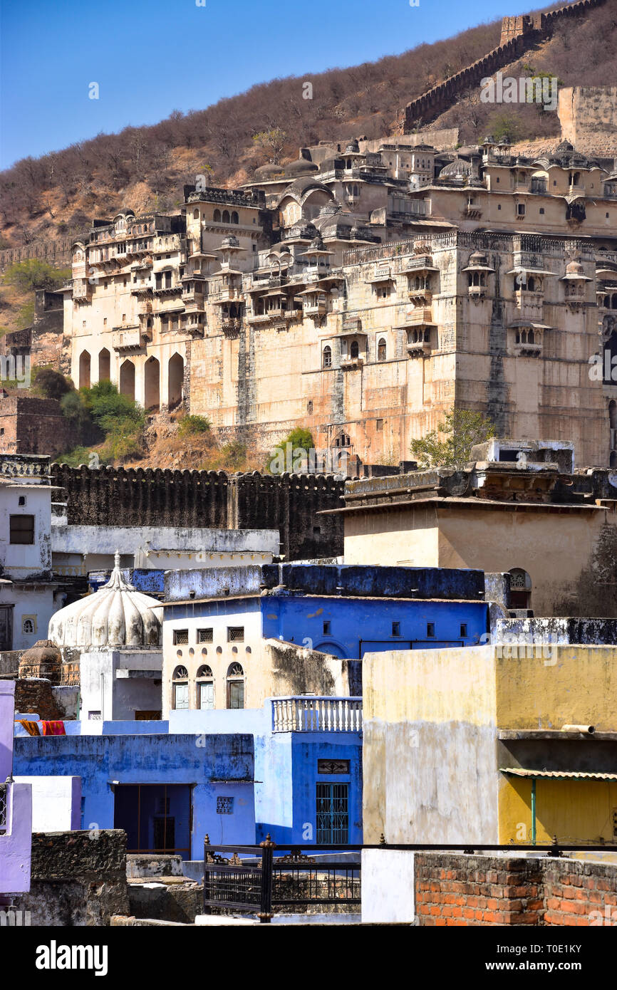 Bundi Palace & Taragargh Fort, Bundi, Rajasthan, India Stock Photo - Alamy
