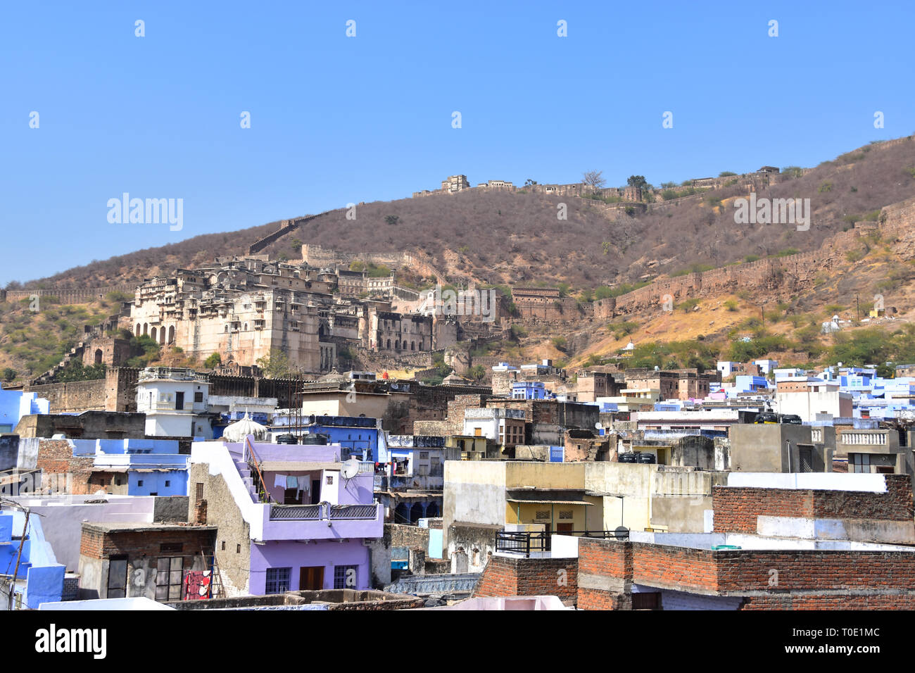Bundi Palace & Taragargh Fort, Bundi, Rajasthan, India Stock Photo - Alamy