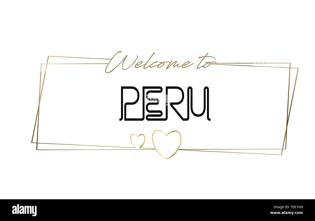 Peru written Stock Vector Images - Alamy