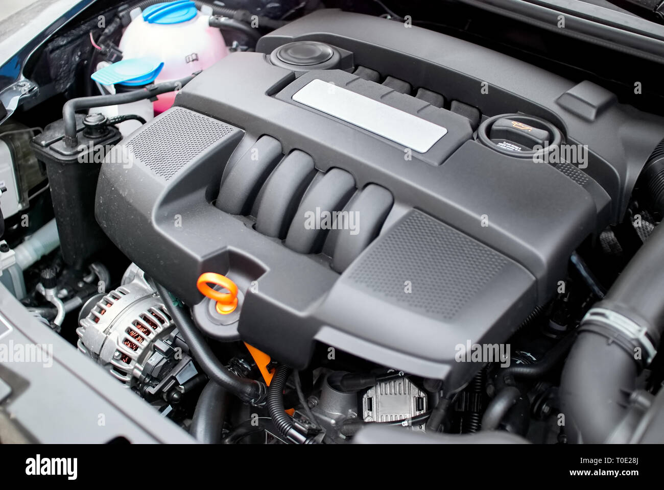Car engine close-up view Stock Photo - Alamy