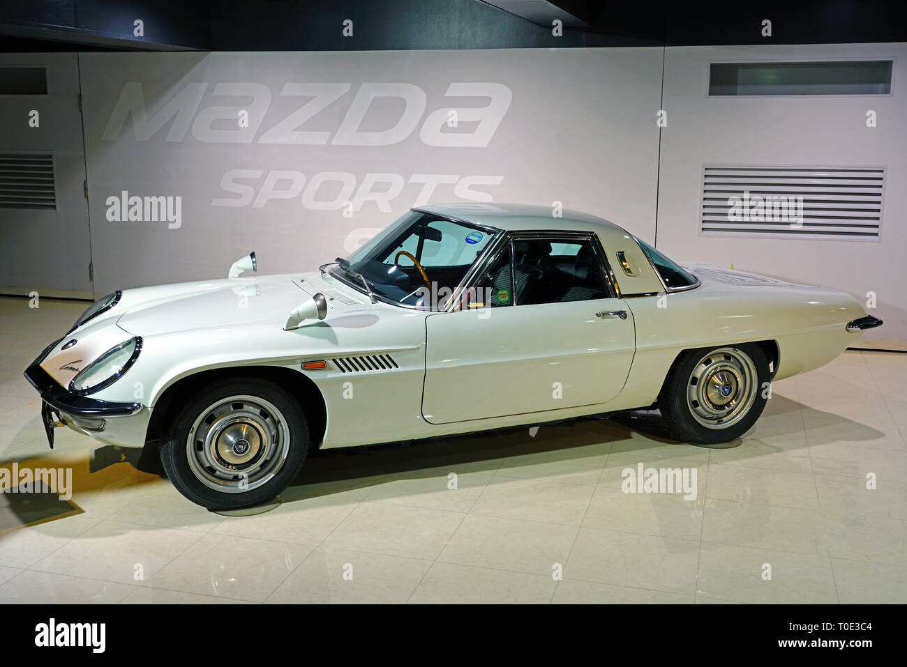 HIROSHIMA, JAPAN -26 FEB 2019- View of an old Mazda vehicle at the ...