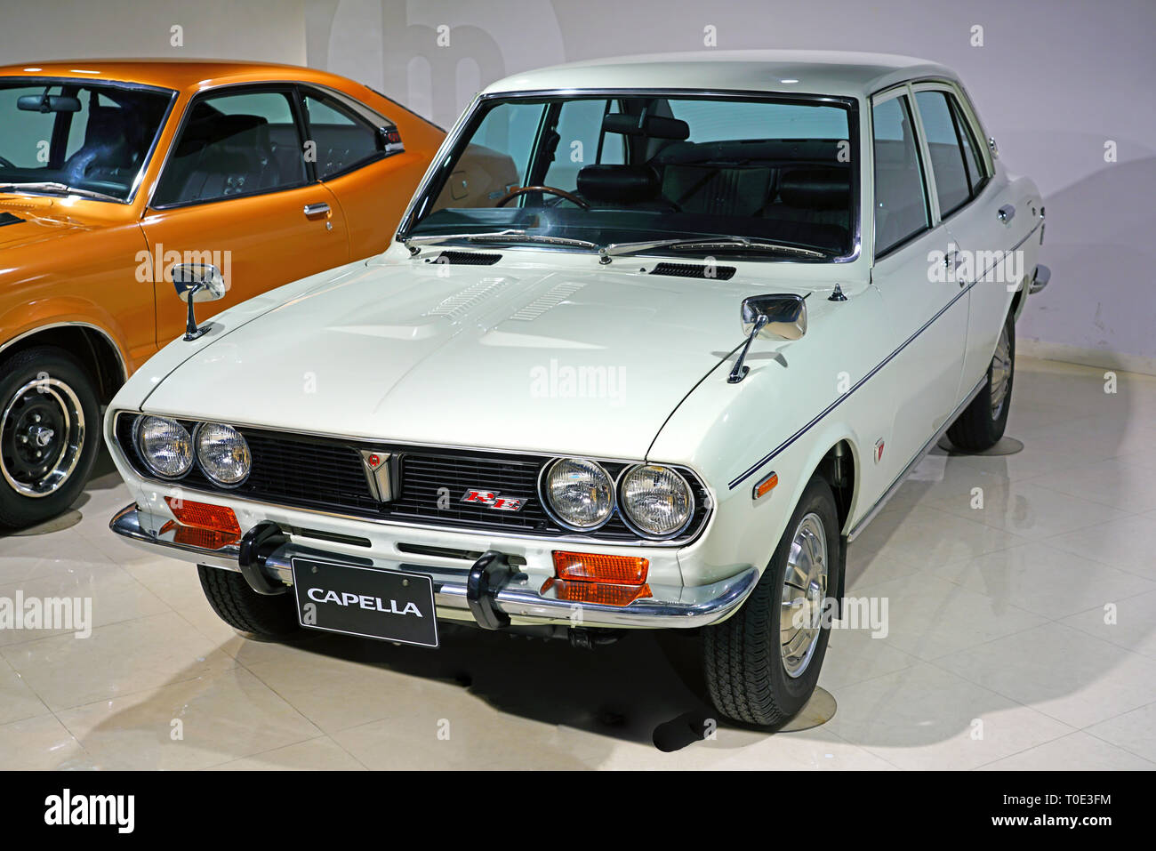 HIROSHIMA, JAPAN -26 FEB 2019- View of an old Mazda vehicle at the ...