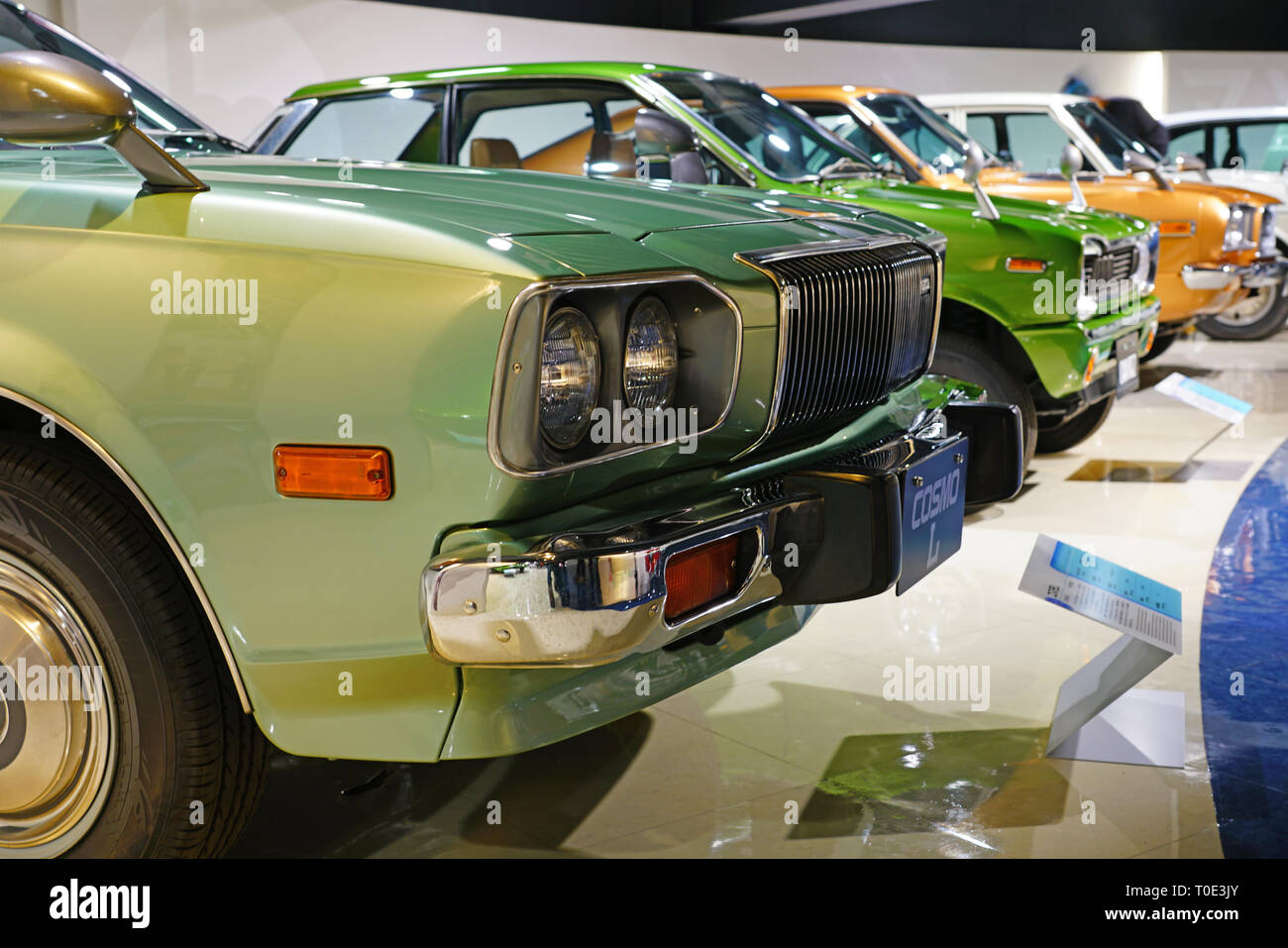 HIROSHIMA, JAPAN -26 FEB 2019- View of an old Mazda vehicle at the ...