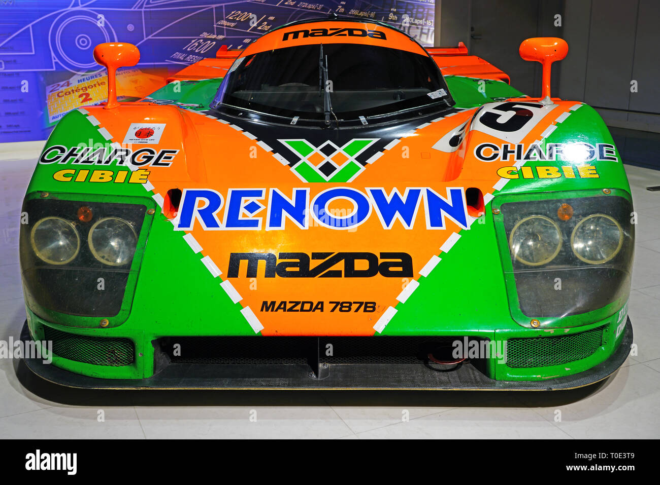 HIROSHIMA, JAPAN -26 FEB 2019- View of an old Mazda vehicle at the ...