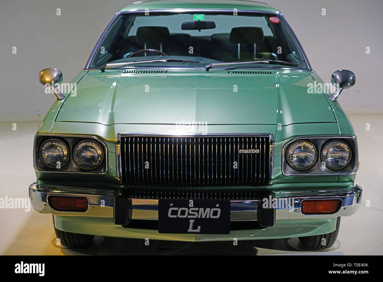 HIROSHIMA, JAPAN -26 FEB 2019- View of an old Mazda vehicle at the ...