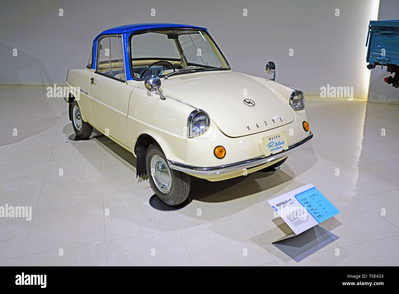 HIROSHIMA, JAPAN -26 FEB 2019- View of an old Mazda vehicle at the ...