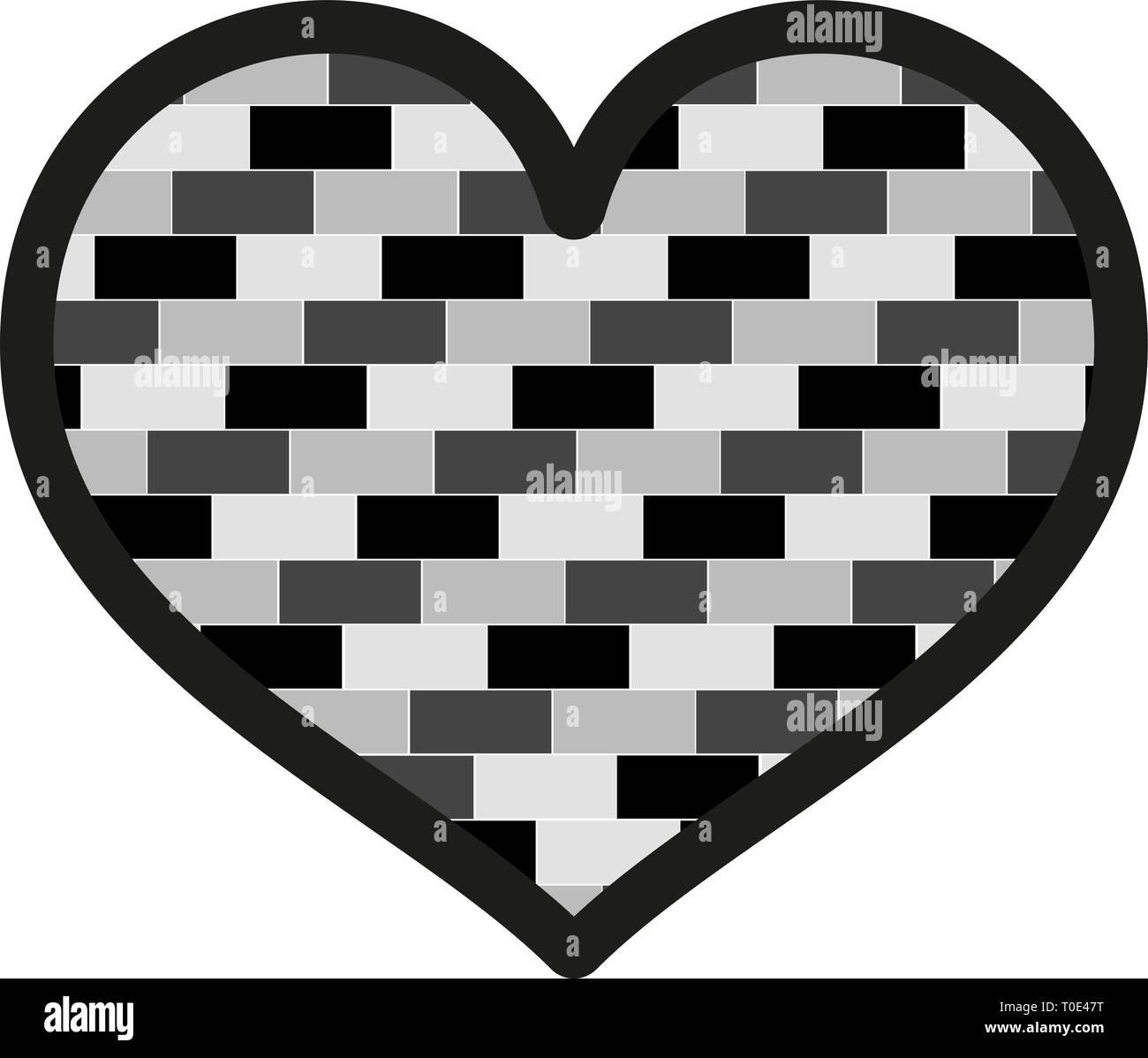 Chess heart icon. Simple illustration of chess heart vector icon for ...
