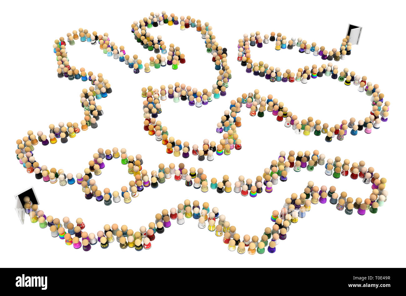 Indirect route Cut Out Stock Images & Pictures - Alamy