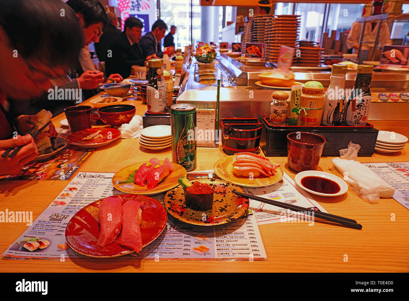 Sushi carousel hi-res stock photography and images - Alamy