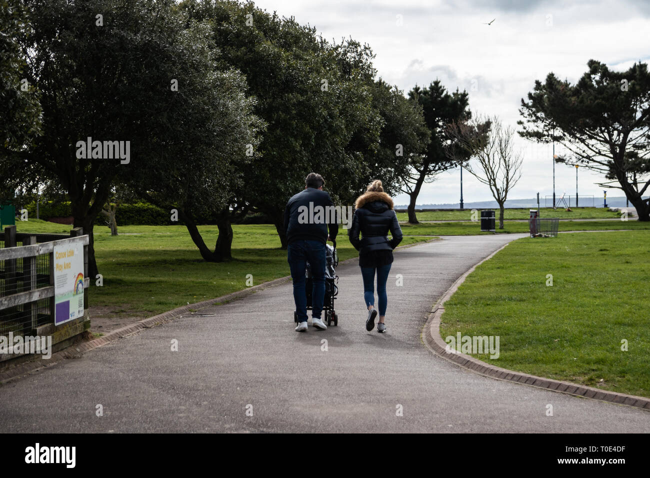 Dad pushing pram hi-res stock photography and images - Alamy