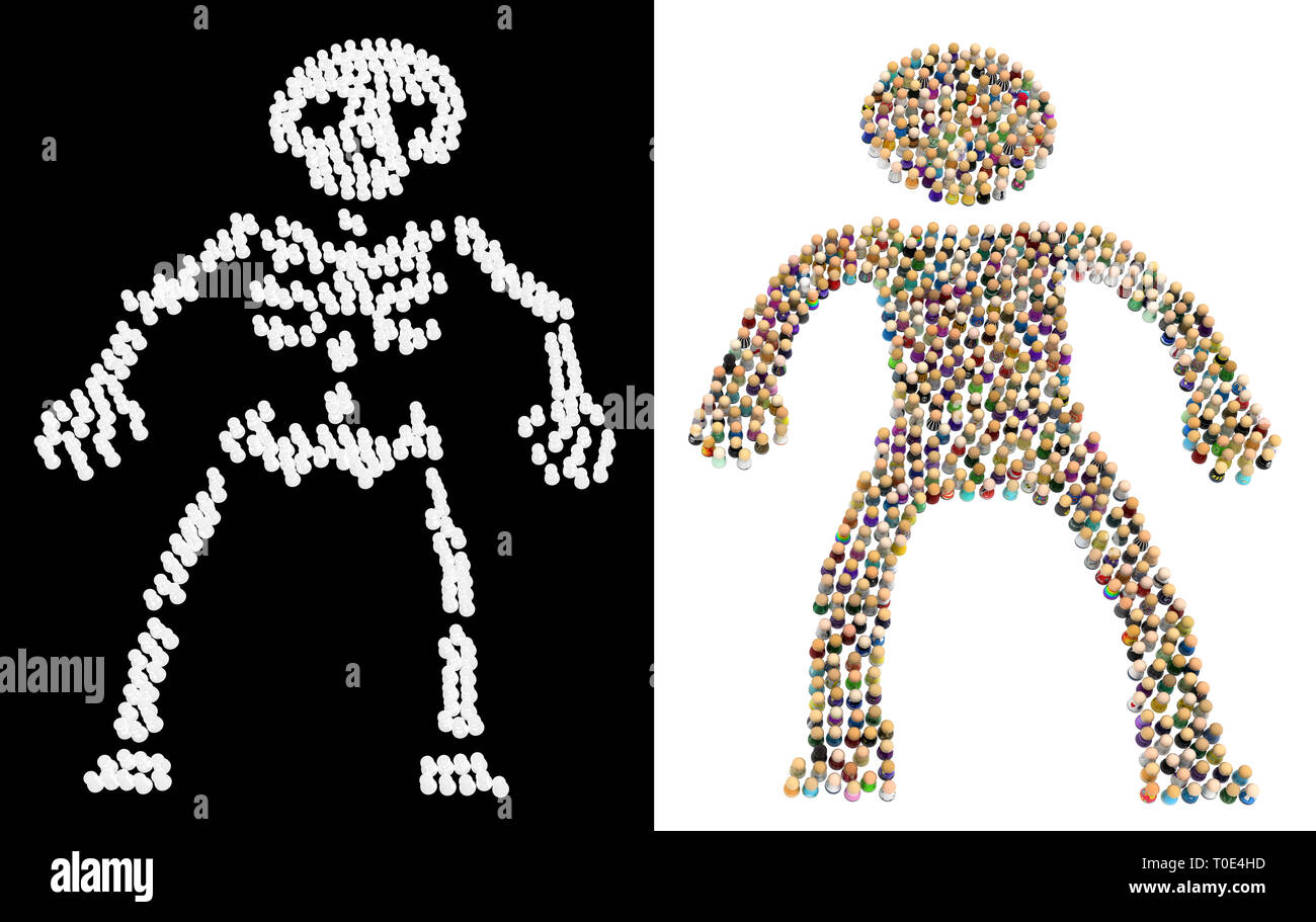 Cartoon skeleton figures hi-res stock photography and images - Alamy