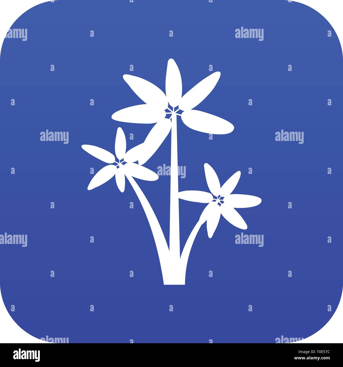 Palm tree icon digital blue Stock Vector Image & Art - Alamy