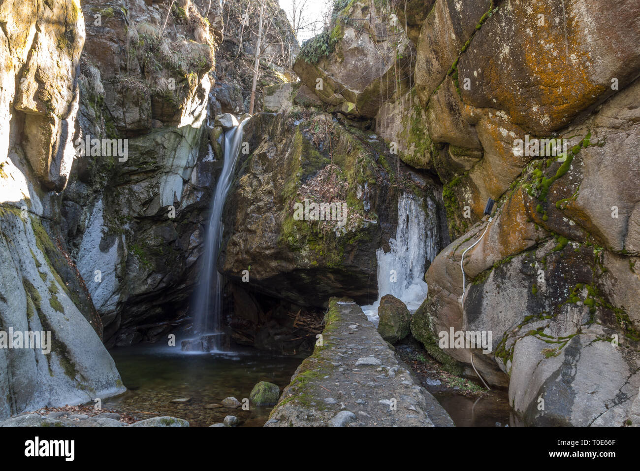 Amazing view of Kostenets waterfall, Rila Mountain, Bulgaria Stock ...