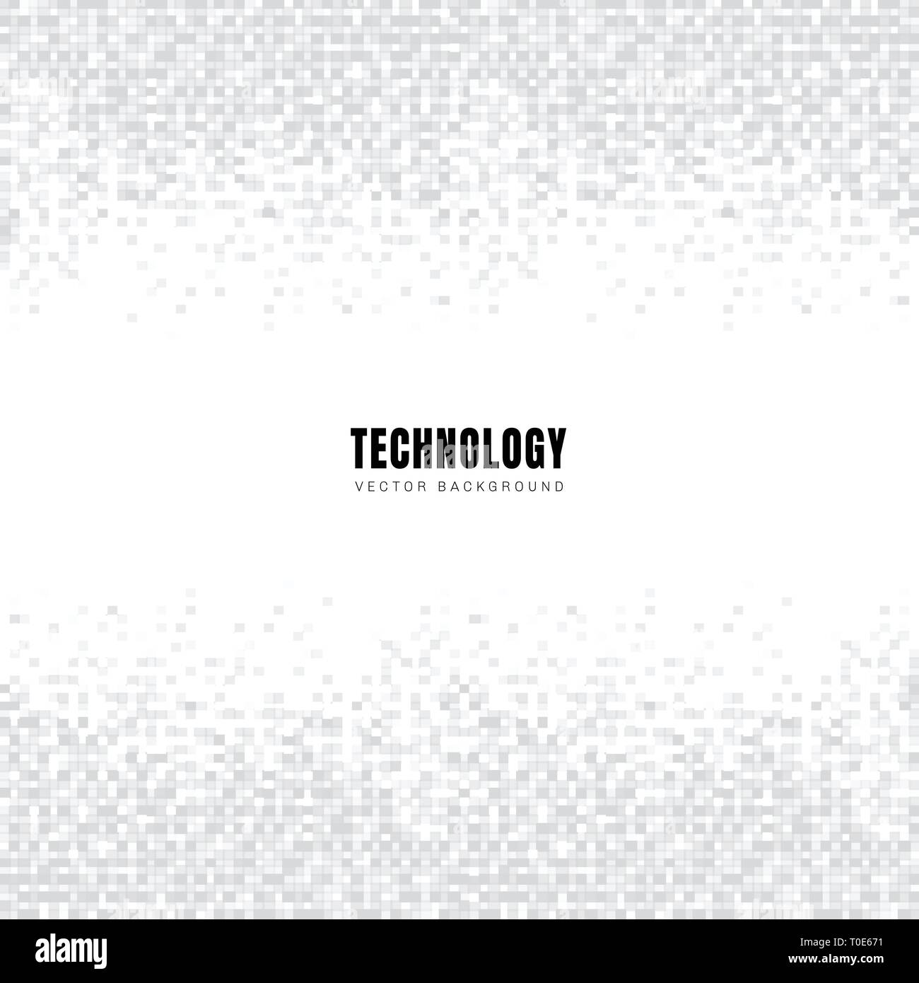 Abstract template header and footers geometric white and gray squares ...