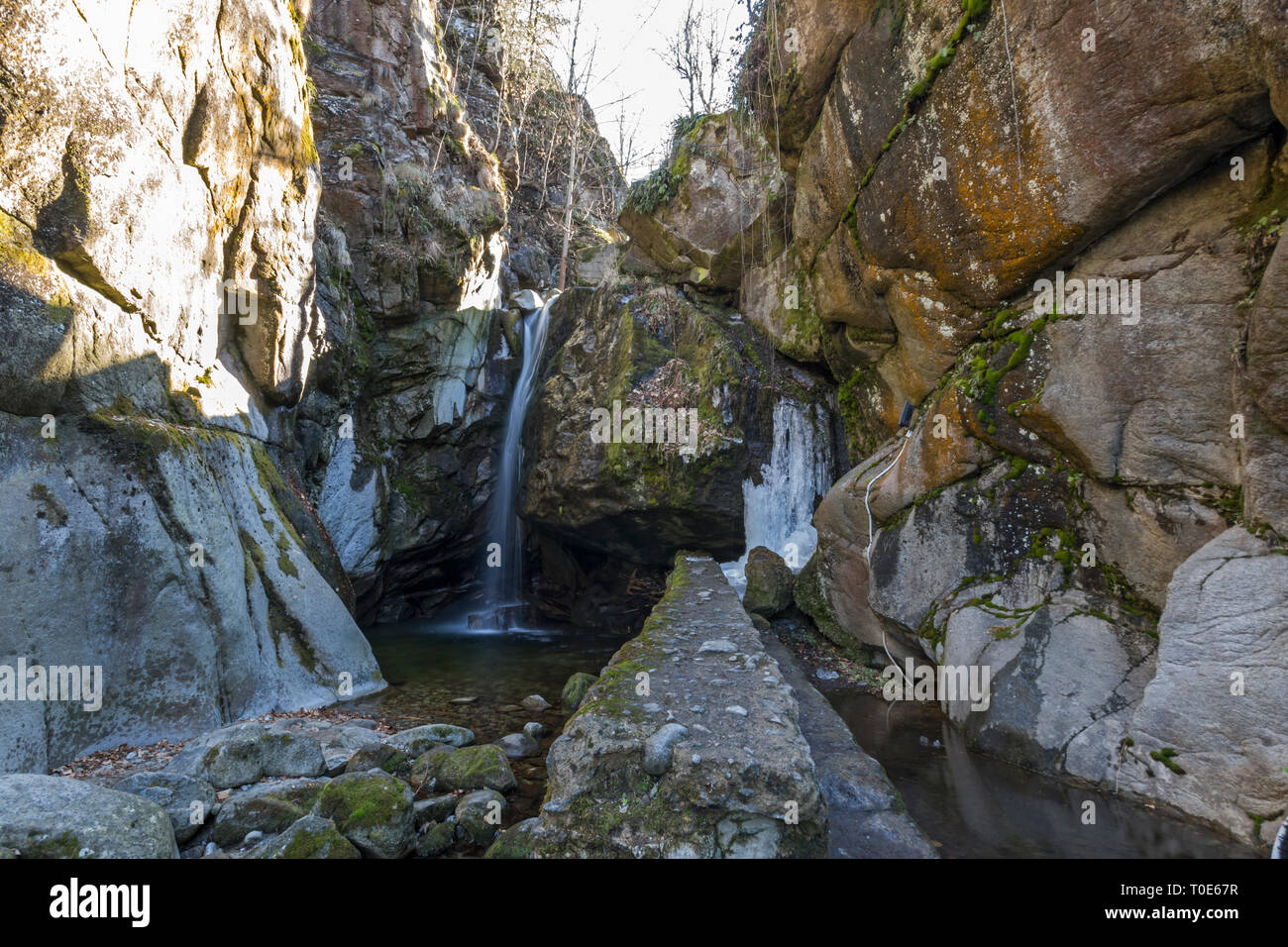 Amazing view of Kostenets waterfall, Rila Mountain, Bulgaria Stock ...