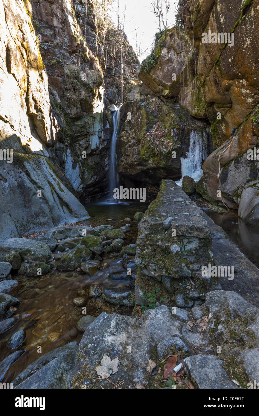 Amazing view of Kostenets waterfall, Rila Mountain, Bulgaria Stock ...
