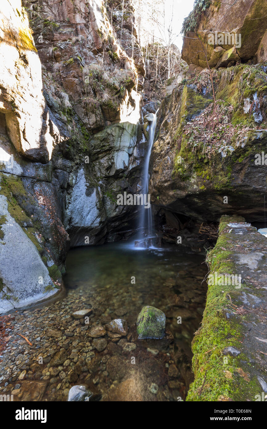Amazing view of Kostenets waterfall, Rila Mountain, Bulgaria Stock ...