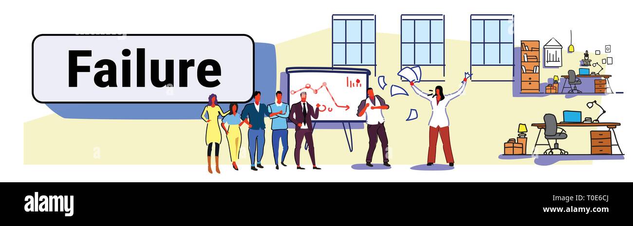 Shouting woman and office Stock Vector Images - Alamy