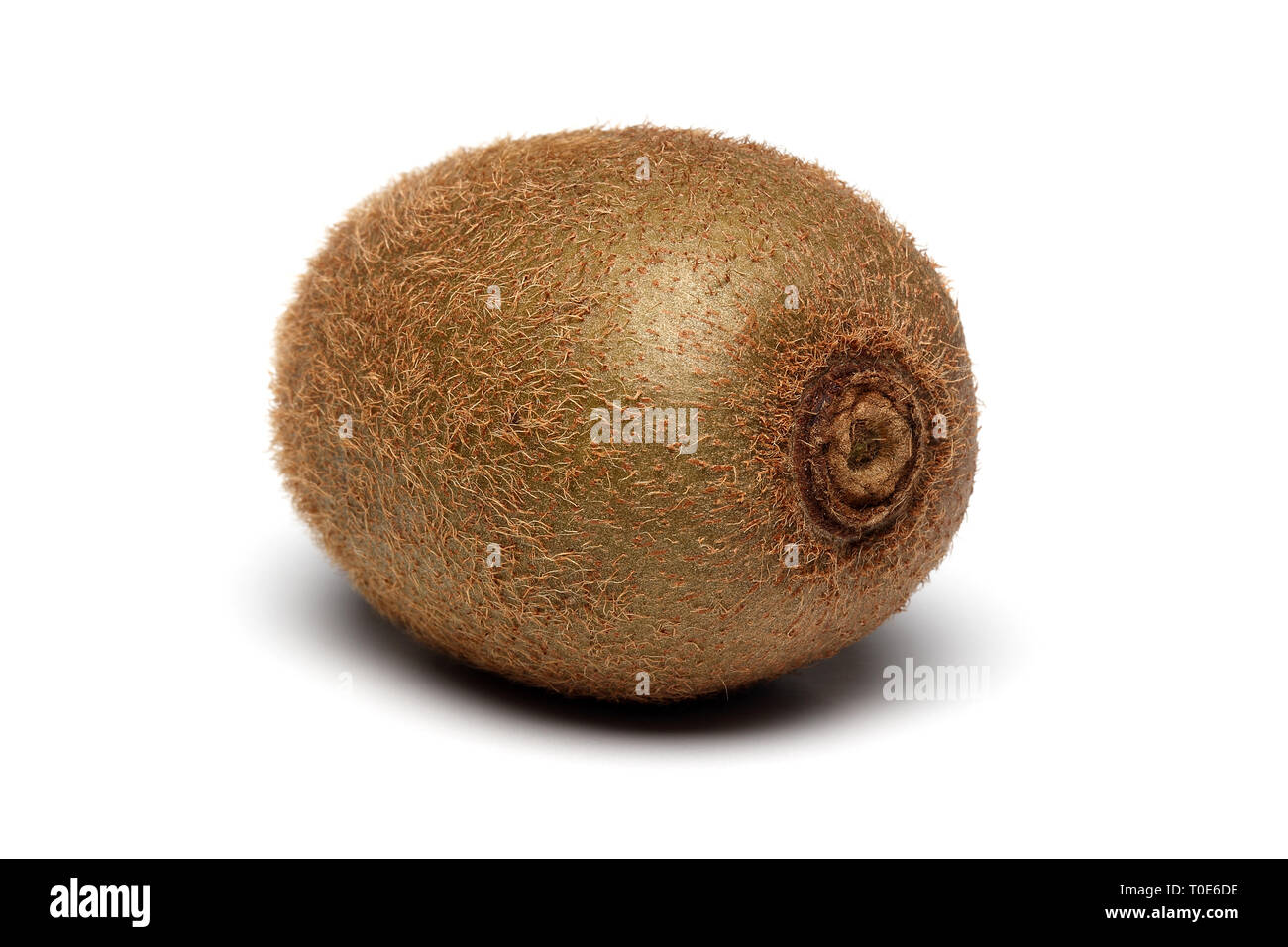 Single fresh kiwi fruit isolated on white background Stock Photo - Alamy