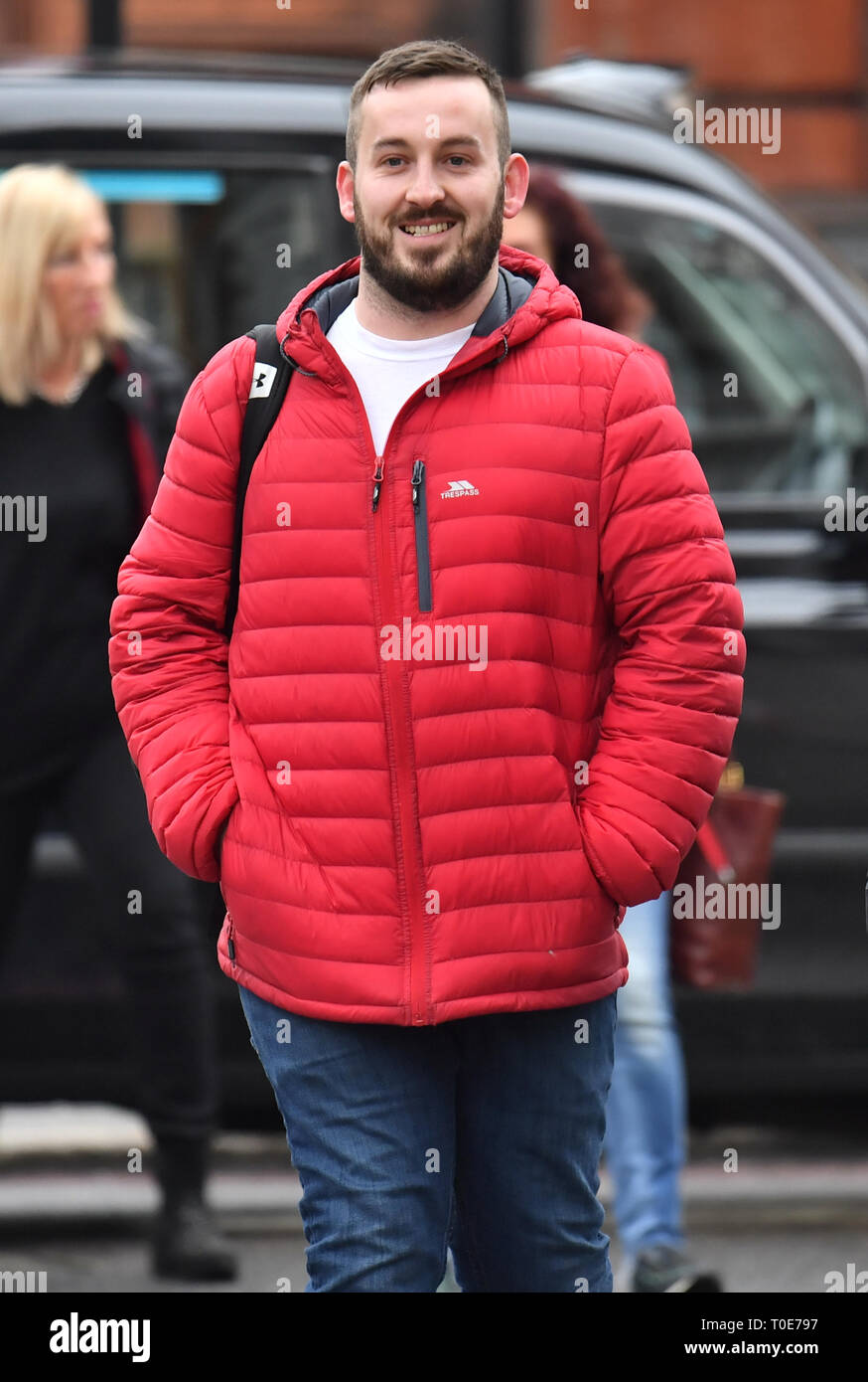 James goddard arrives at westminster magistrates court hi-res stock ...
