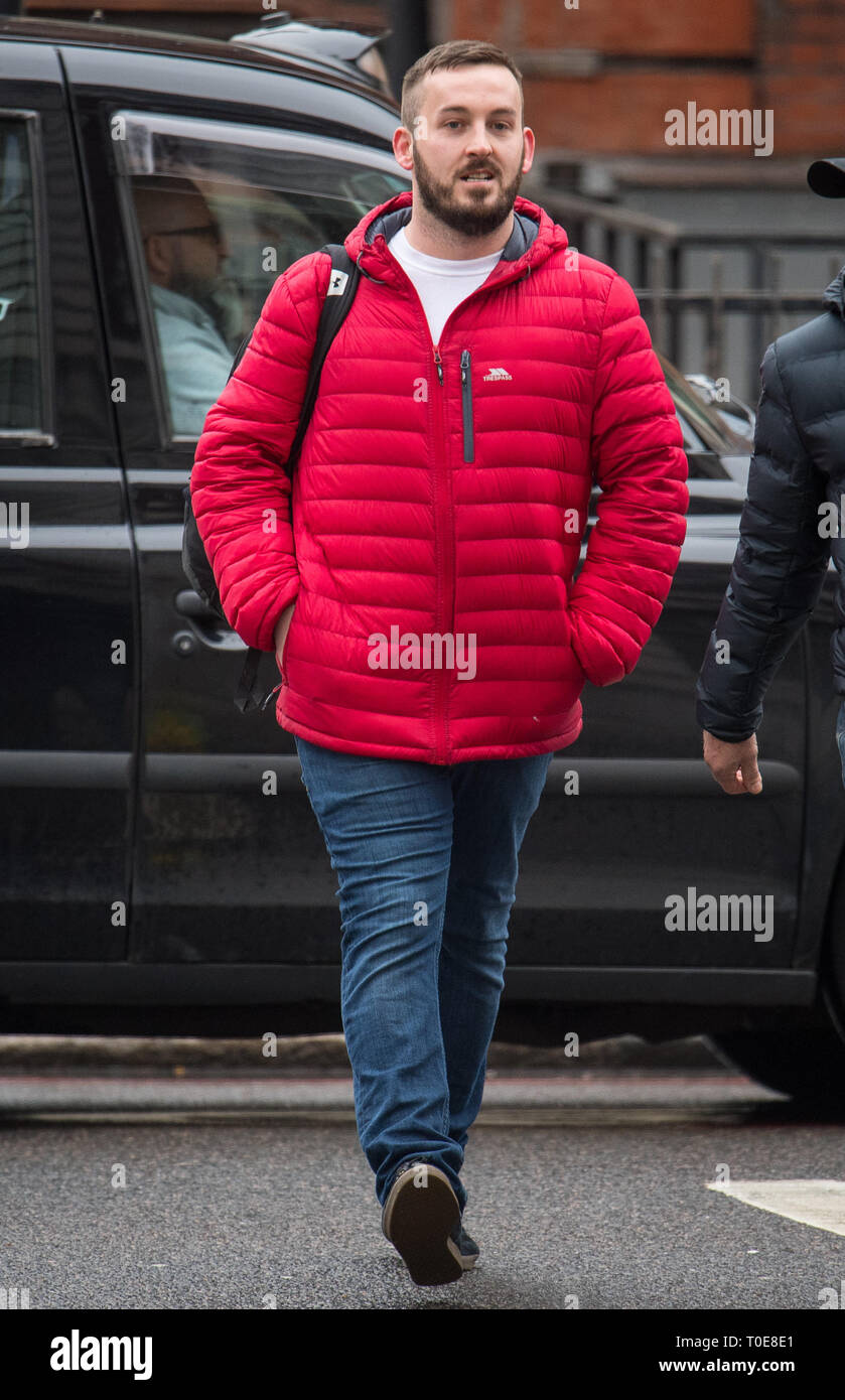 James Goddard arrives at Westminster Magistrates' Court, London, where ...