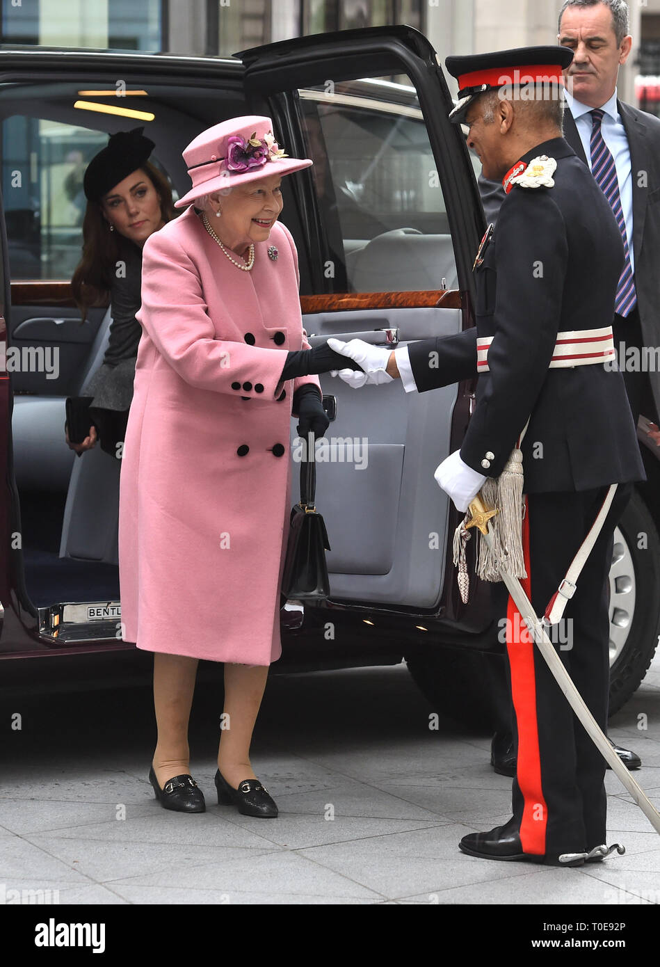 The Lord-Lieutenant of Greater London, Sir Kenneth Olisa, greets Queen ...