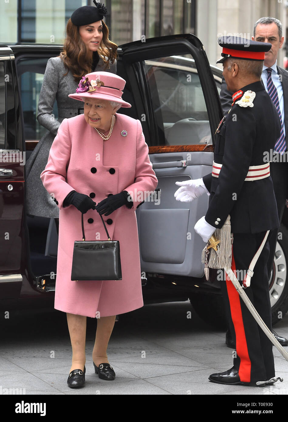 The Lord-Lieutenant of Greater London, Sir Kenneth Olisa, greets Queen ...