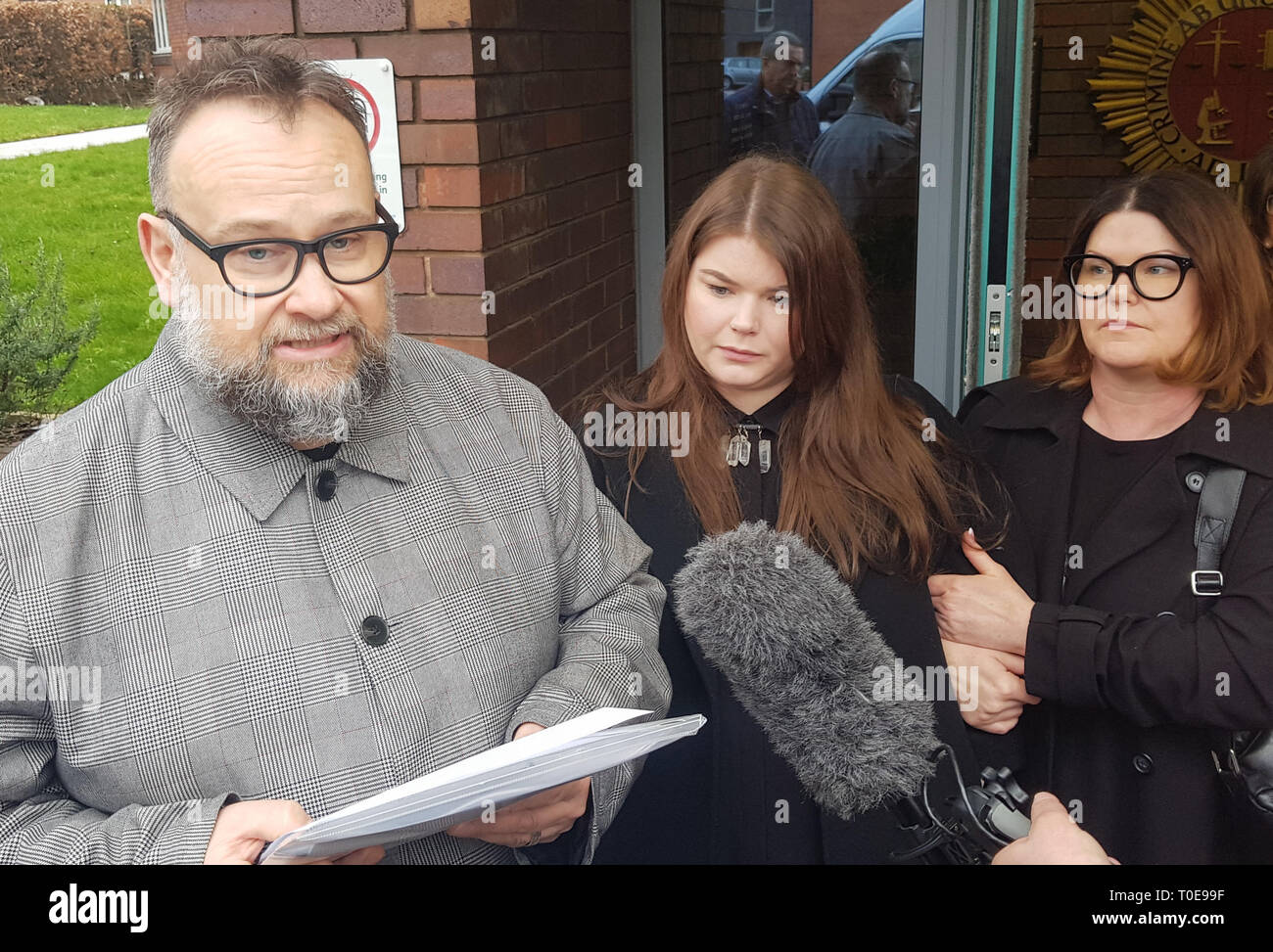 David Squire and Tracy Dodd with their daughter Molly Anderson (centre ...