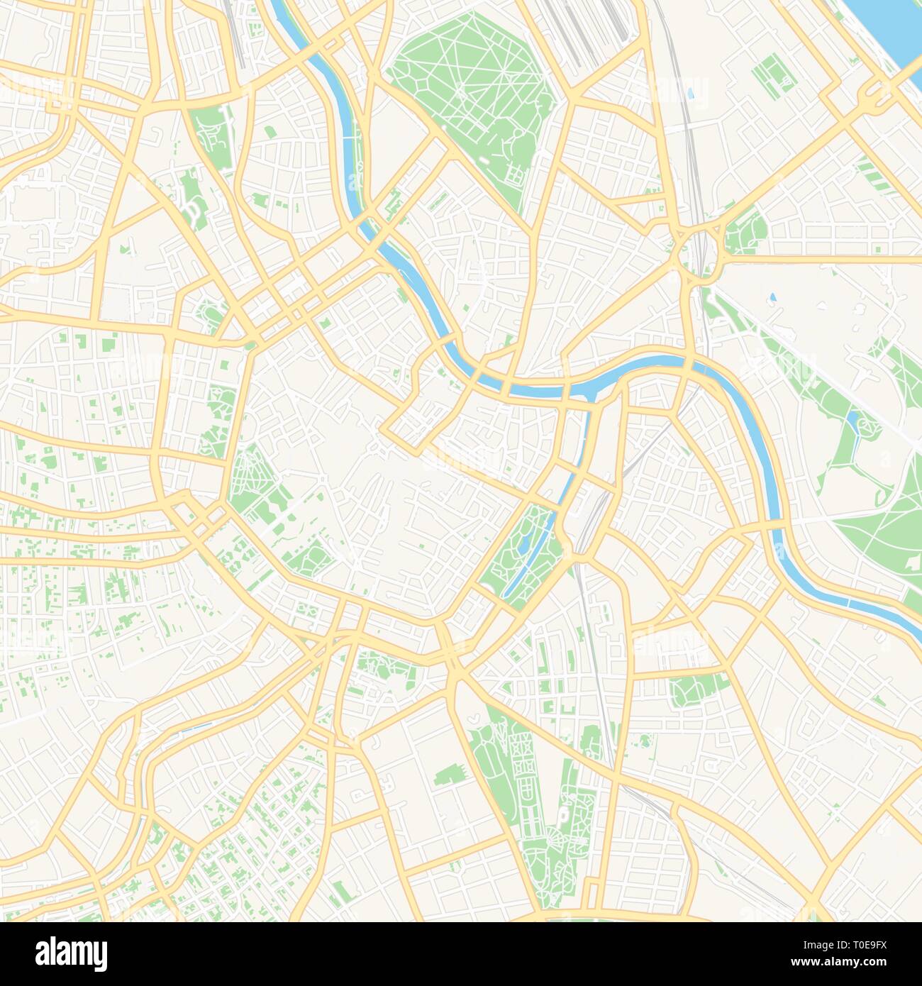 Map of vienna hi-res stock photography and images - Alamy