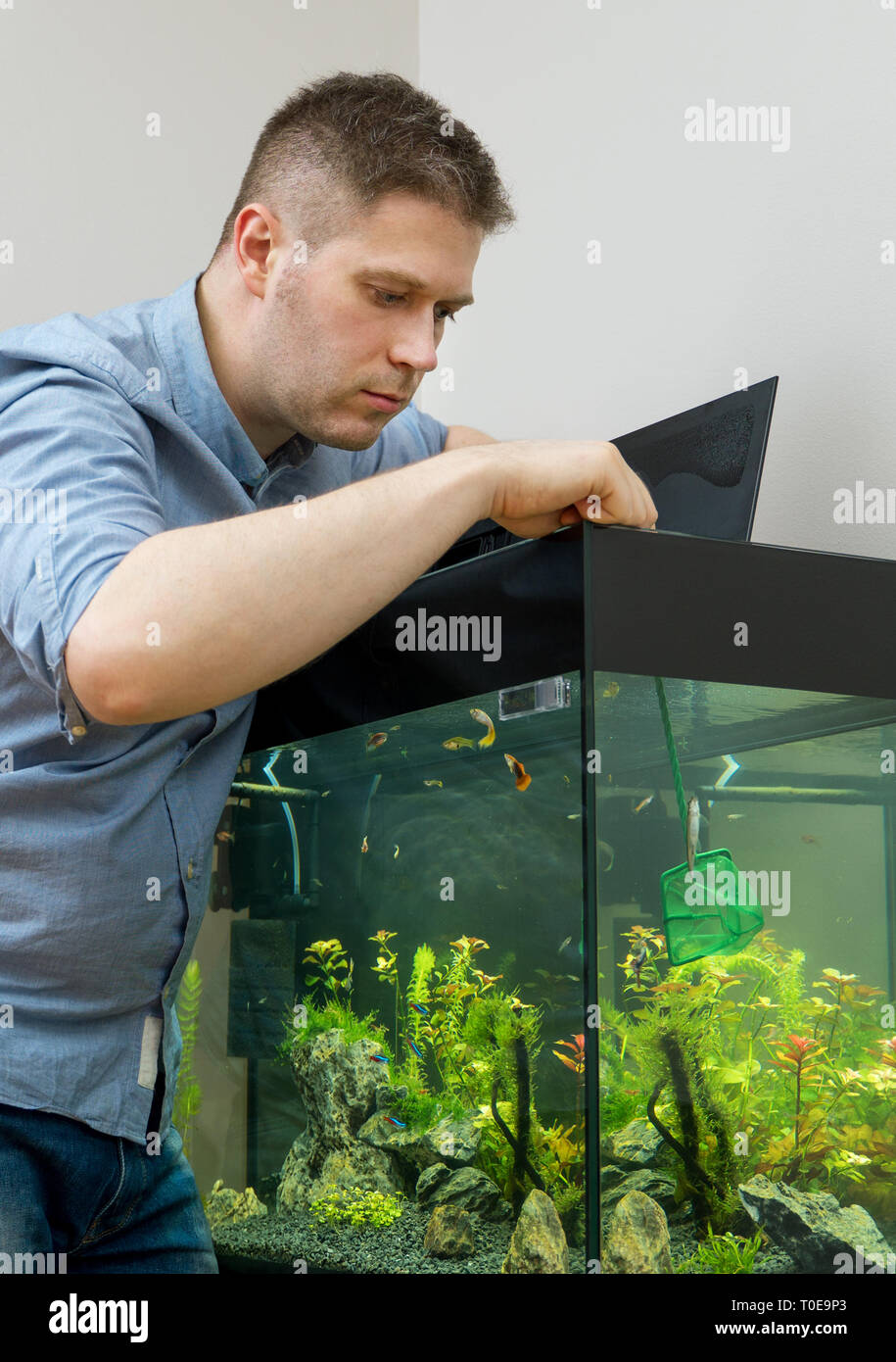 Aquarium worker hi-res stock photography and images - Alamy