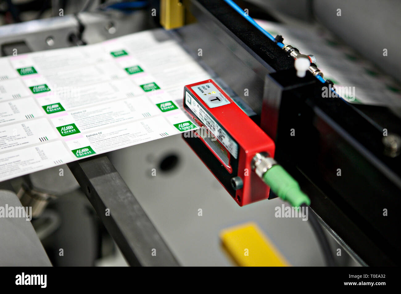 Industrial Machinery used in the printing of pharmaceutical packaging ...