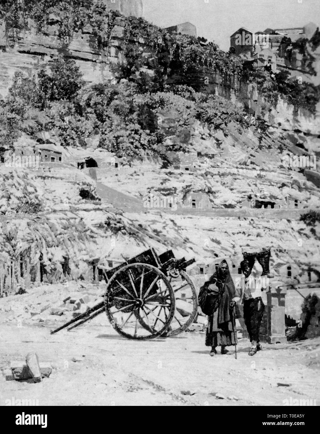 Europe, Italy, Sicily, Ragusa, Modica, peasants, 1890 1900 Stock Photo ...