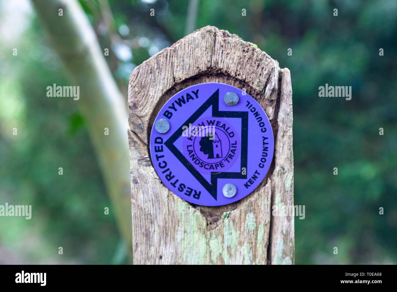 High weald sign hi-res stock photography and images - Alamy
