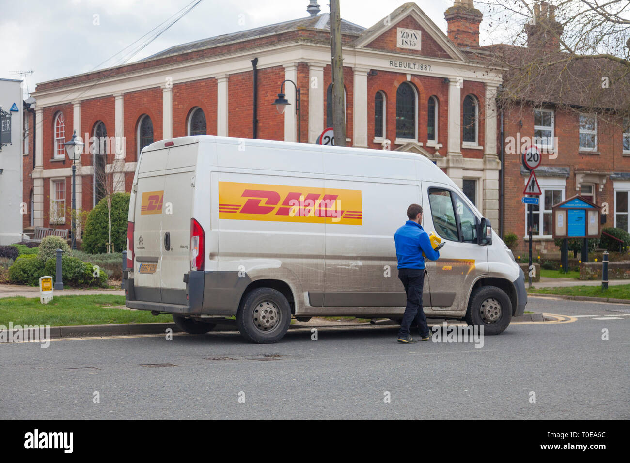 Dhl delivery van hi-res stock photography and images - Alamy