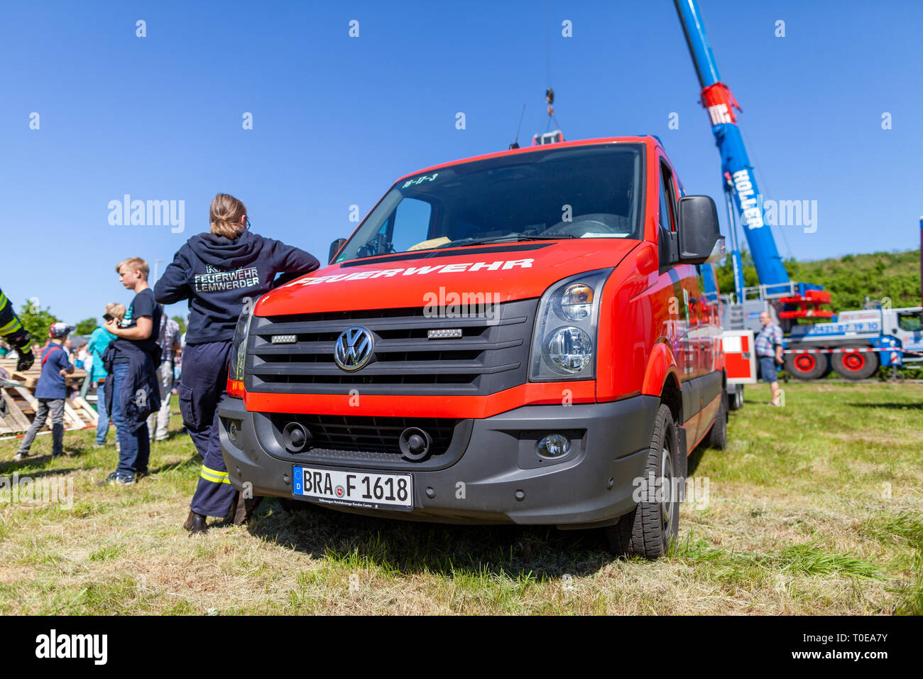Delmenhorst / Germany - MAY 6, 2018: German fire engine from fire ...