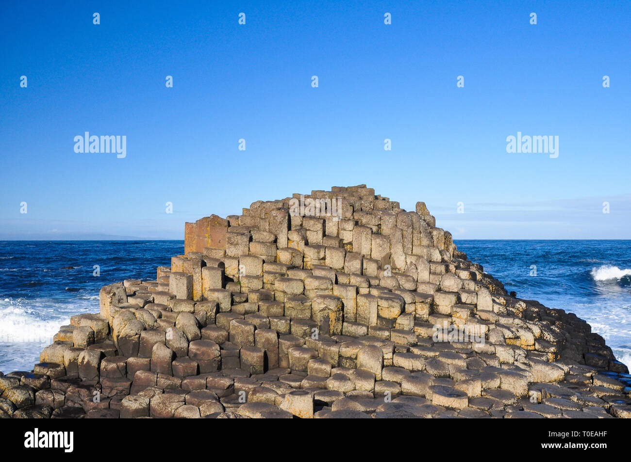 Basalt Formations at the Giants Causeway, Northern Ireland Stock Photo ...