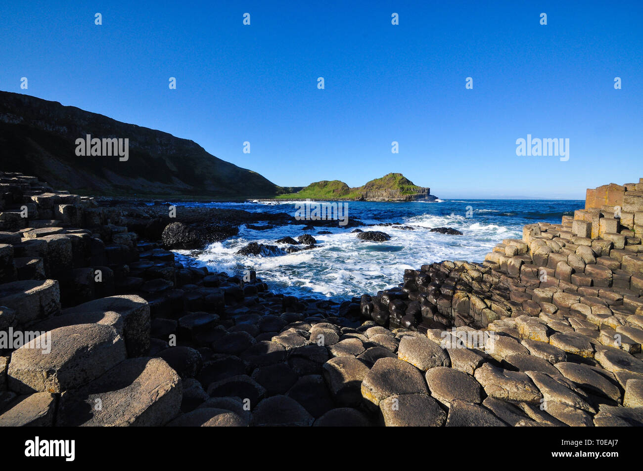 Basalt Formations at the Giants Causeway, Northern Ireland Stock Photo ...