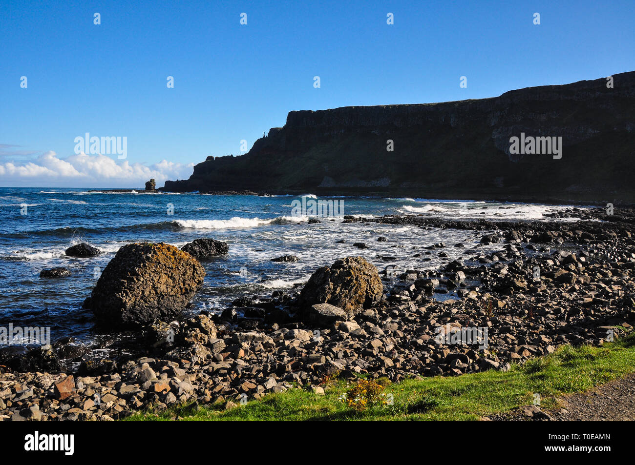 Basalt Formations at the Giants Causeway, Northern Ireland Stock Photo ...