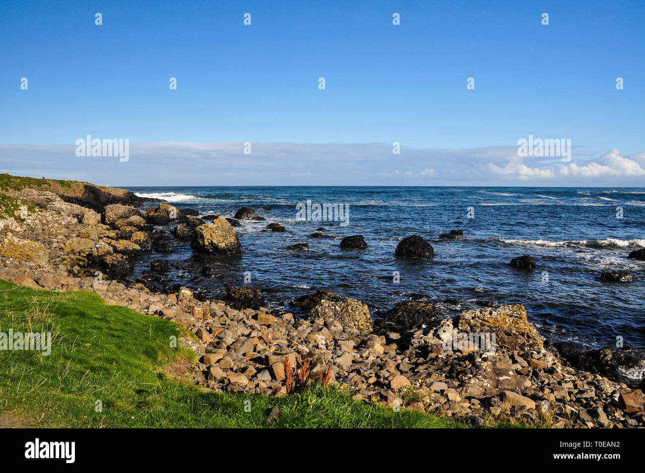 Basalt Formations at the Giants Causeway, Northern Ireland Stock Photo ...