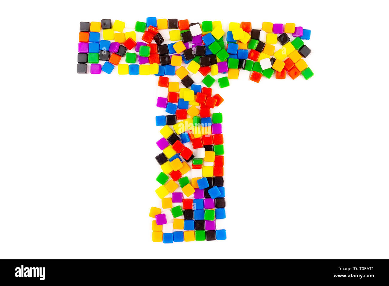 Magnetic Plastic ABC Letters Isolated on White Background Stock Photo ...