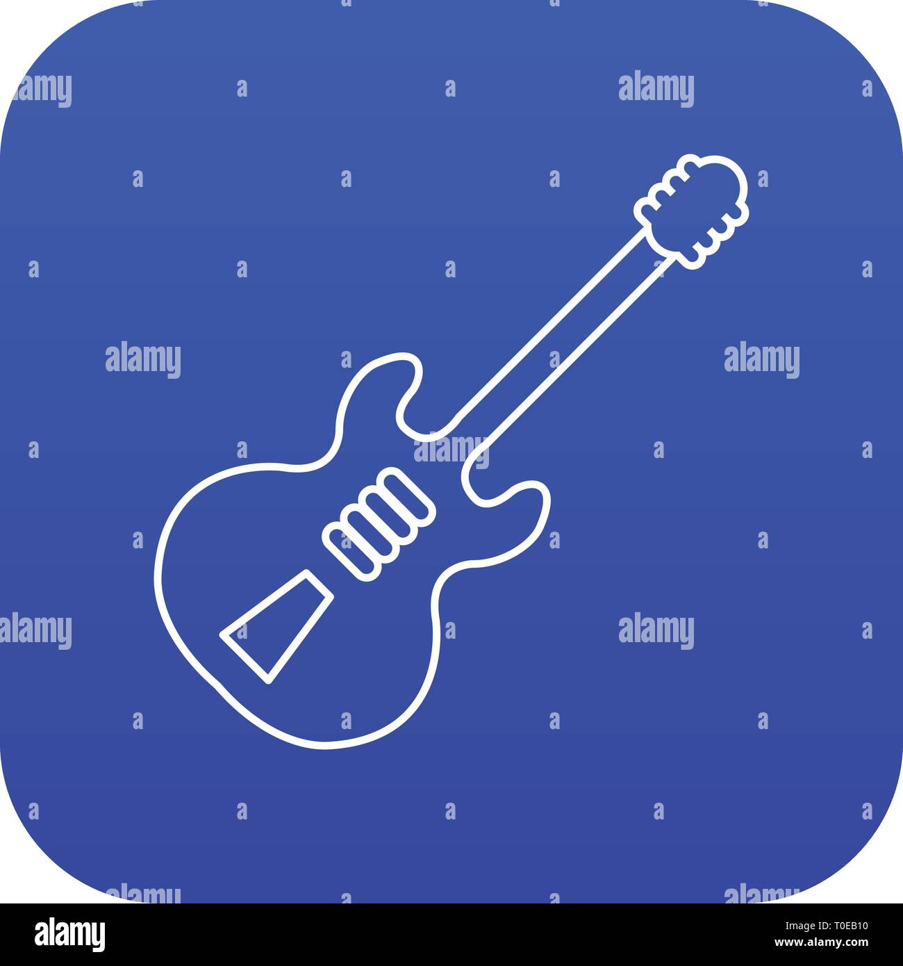 Electric guitar icon blue vector Stock Vector Image & Art - Alamy